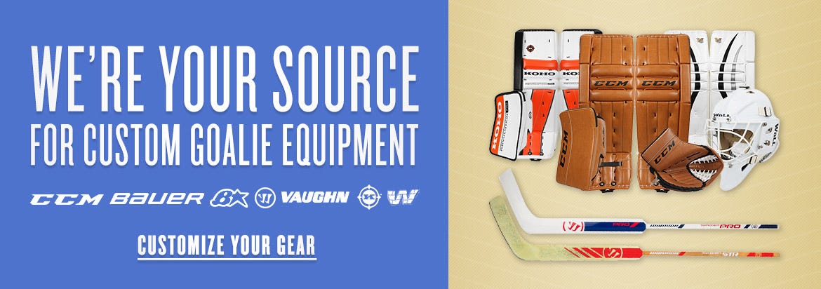 Hockey Goalie Equipment & Gear | Goalie Pads & Helmets | Goalie Jerseys ...